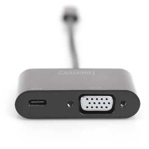 Digitus Adapter USB3.0/C -> VGA + USB/C schwarz - Displayport ...