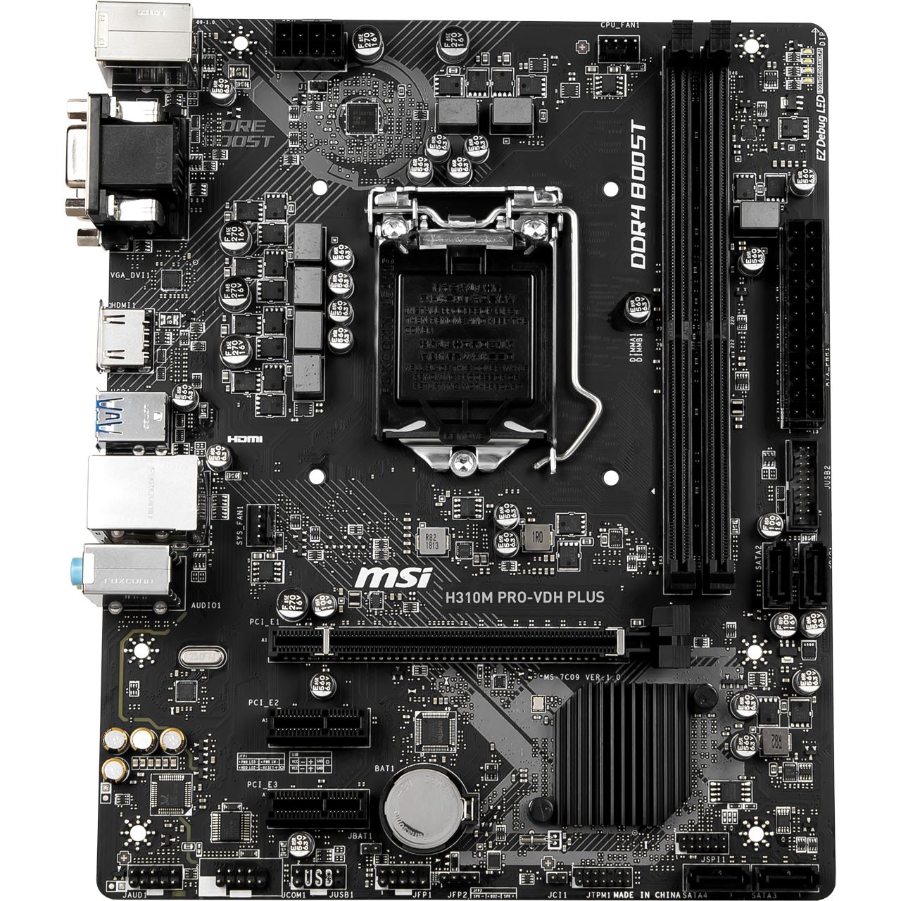 MSI H310M PRO-VDH PLUS Intel H310 So.1151 Dual Channel DDR4 mATX Retail ...