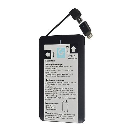 Emporia AXXTRA Flat Powerbank 2600mAH 4er-Pack schwarz - Powerbanks ...