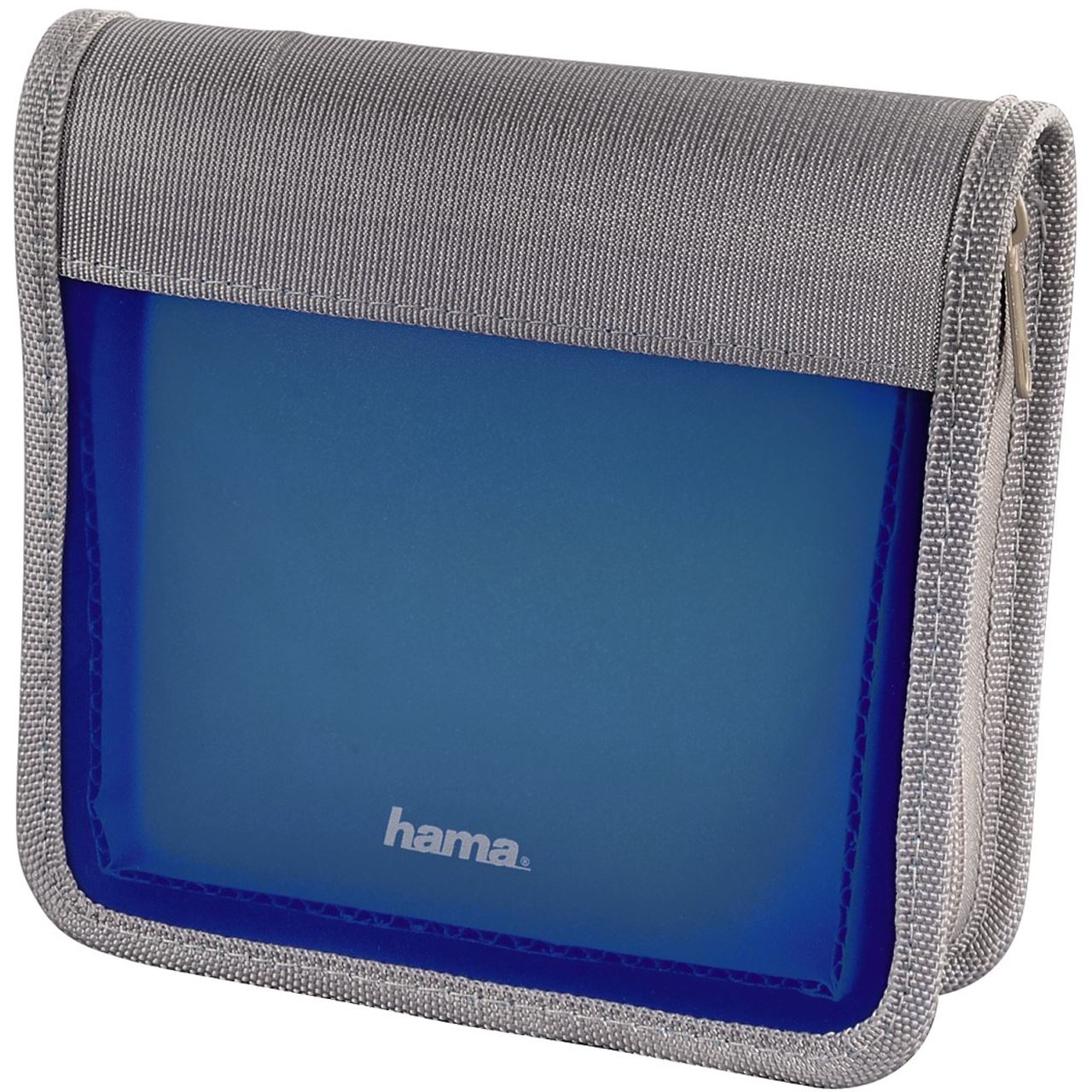 Hama CD-/DVD-/Blu-Ray-Wallet 28 blau/silber Tasche für Aufbewahrung ...