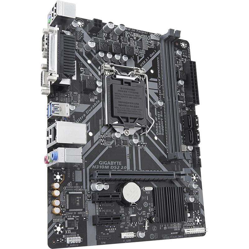 Gigabyte H310M DS2 2.0 Intel H310 So.1151 Dual Channel DDR4 mATX Retail ...
