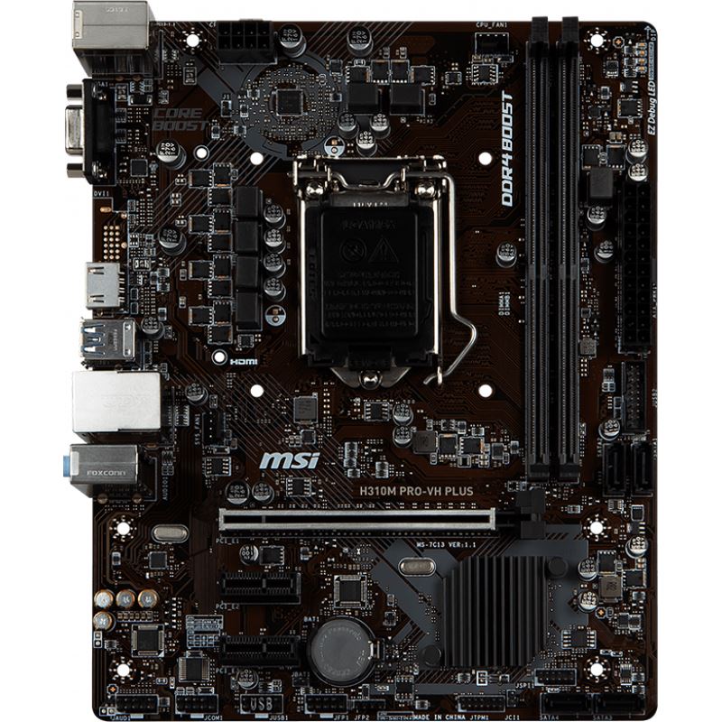 MSI H310M PRO-VH PLUS Intel H310 So.1151 Dual Channel DDR4 mATX Retail ...
