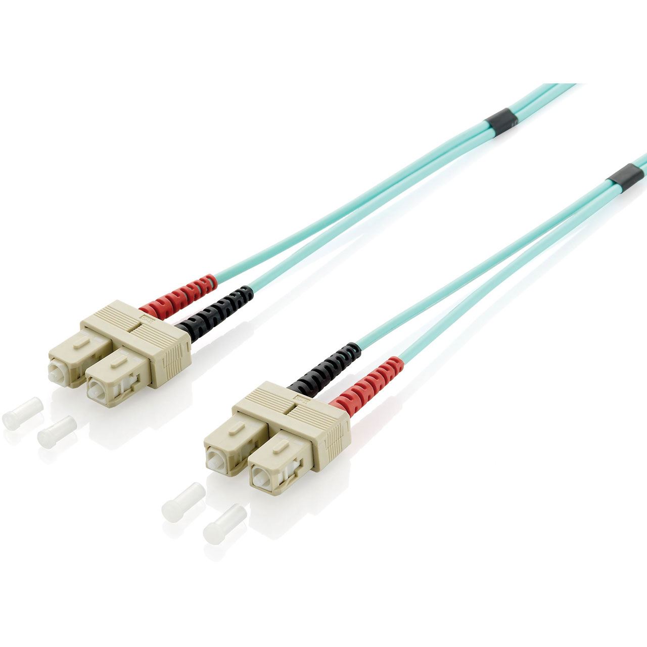 (€0,86*/1m) 30.00m Equip LWL Duplex Patchkabel 50/125 µm OM3 SC Stecker auf SC Stecker