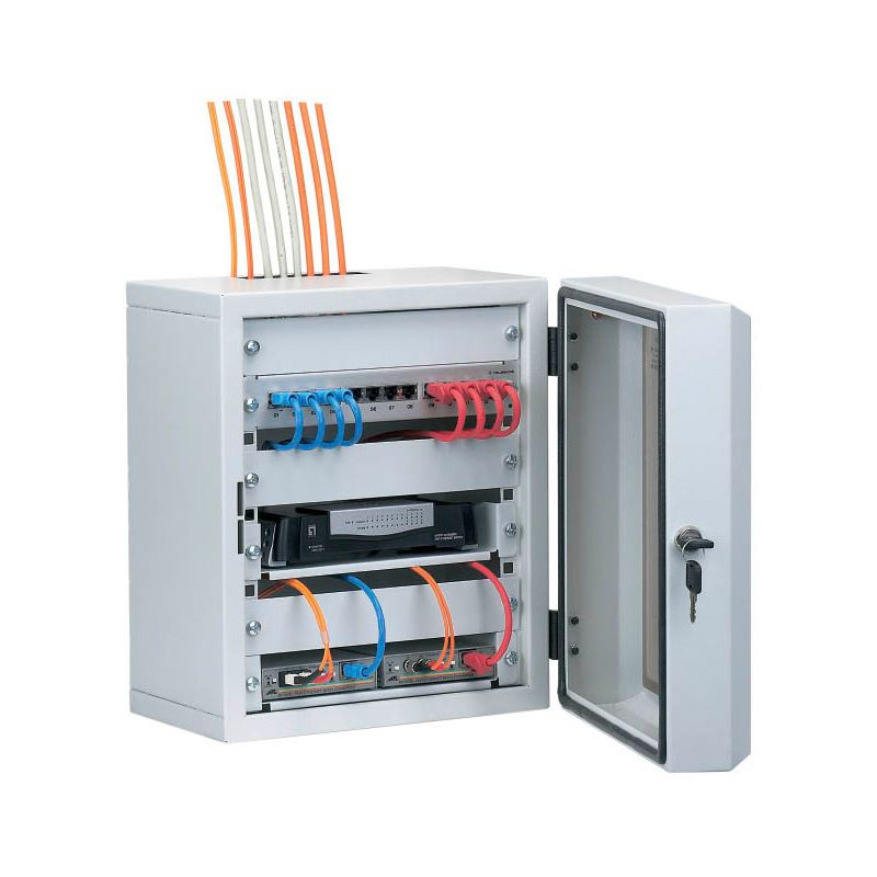 EFB Elektronik Mini-Rack 10"/7HE mit Sichttür, grau - Wandschränke ...