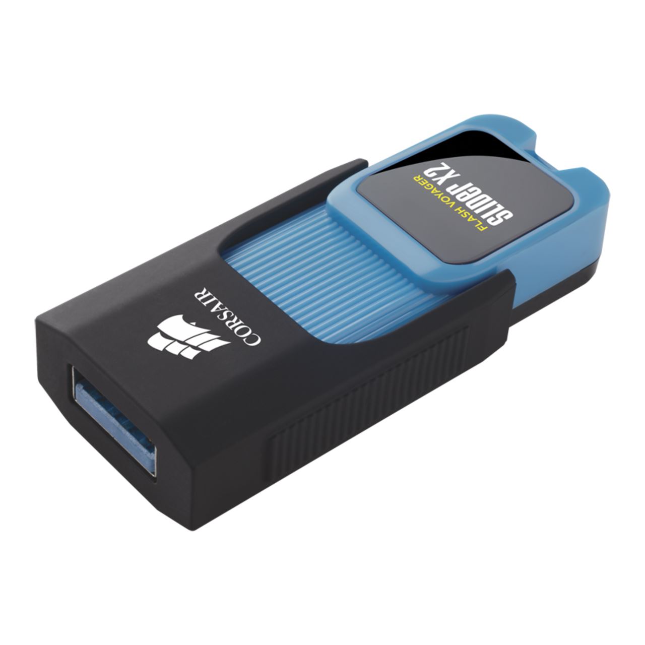 128GB Corsair Voyager USB-Stick Slider X2, blau - | Mindfactory.de