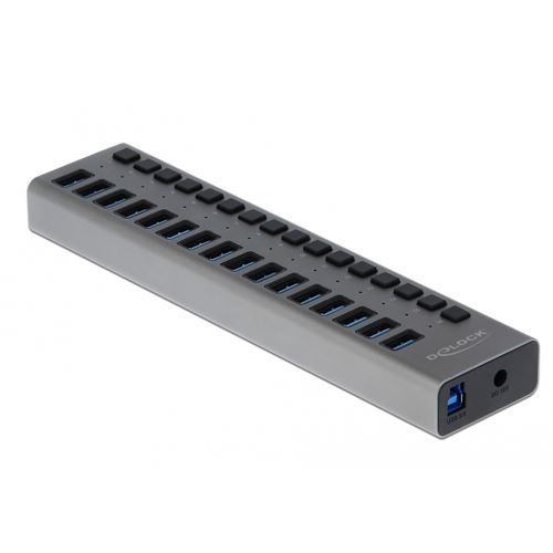 Delock Externer USB 3.0 Hub mit 16 Ports + Schalter - USB Hubs ...