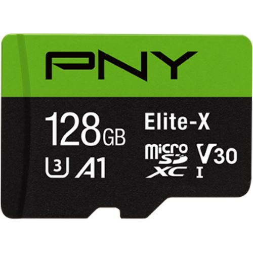 128GB PNY Micro SD Card ELITE X XC Class 10 UHS I U3 A1 V30 SD adapter ...