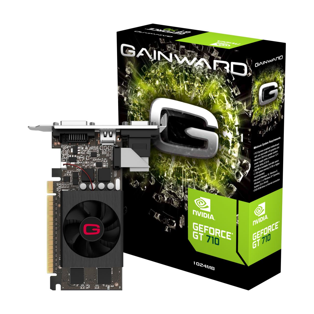 1GB Gainward PCI-E GT710 DDR5 64bit CRT/DVI/HDMI retail - GT 710 ...