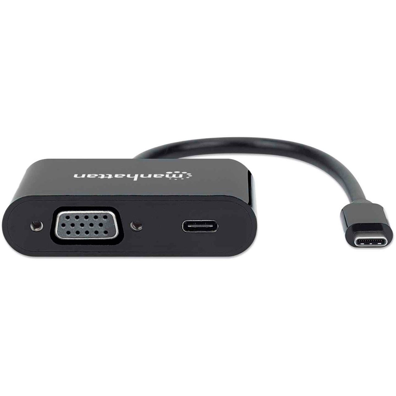 Manhattan USB-C auf VGA-Konverter mit PD-Ladeport - Repeater ...
