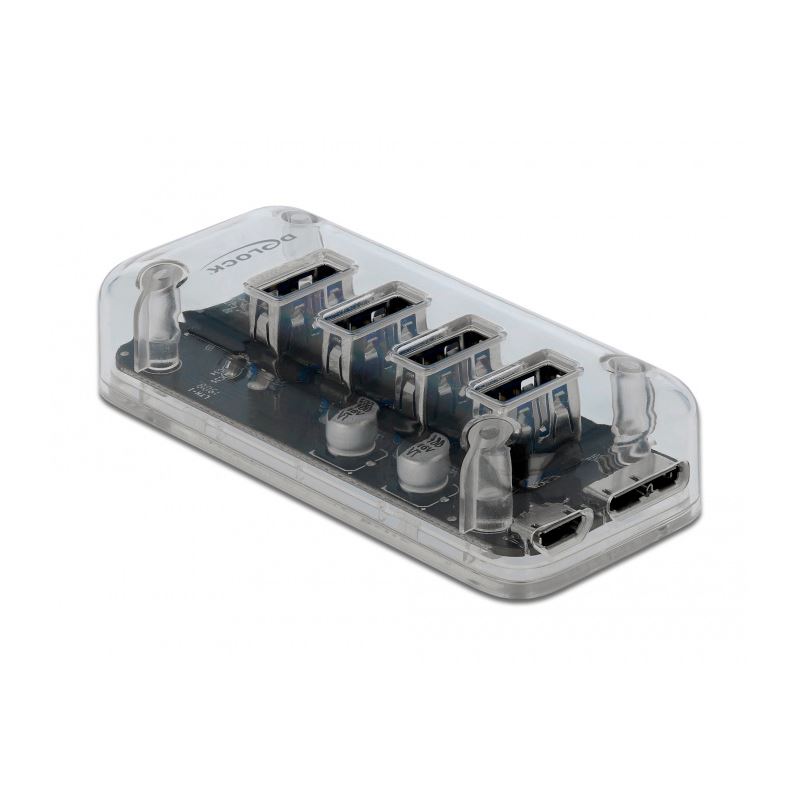 Delock USB 3.0 Hub mit 4 Ports transparent - USB Hubs | Mindfactory.de