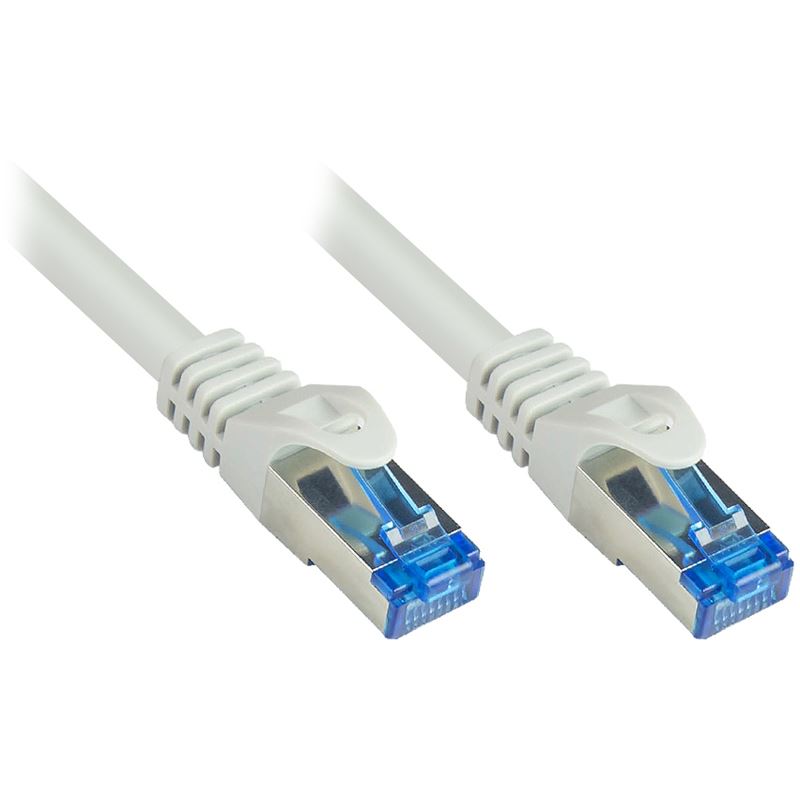 1.50m Good Connections Cat. 6a Patchkabel S/FTP RJ45 Stecker auf RJ45 Stecker Grau halogenfrei