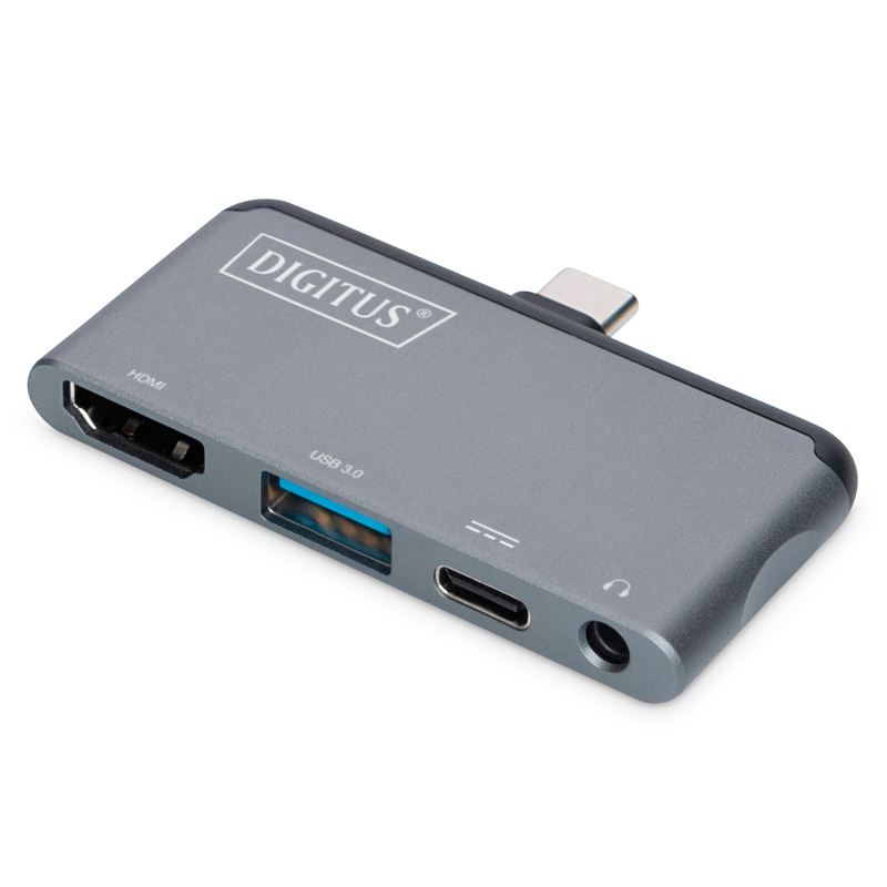 Digitus USB-C Mobile Docking Station, 4-Port - USB Hubs | Mindfactory.de