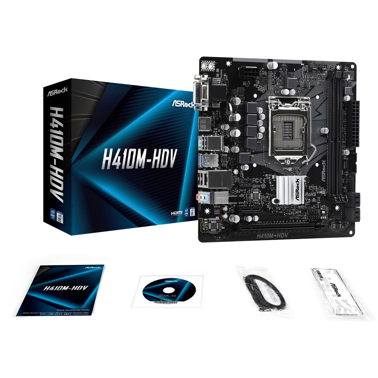 ASRock H410M-HDV mATX So.1200 retail - INTEL Sockel 1200 | Mindfactory.de