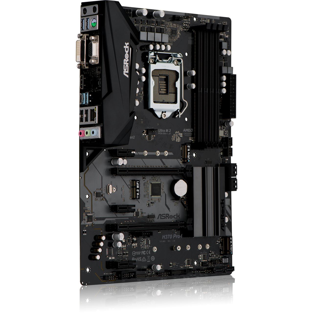 ASRock H370 Pro4 Intel H370 So.1151 Dual Channel DDR4 ATX, Bulk-Artikel ...