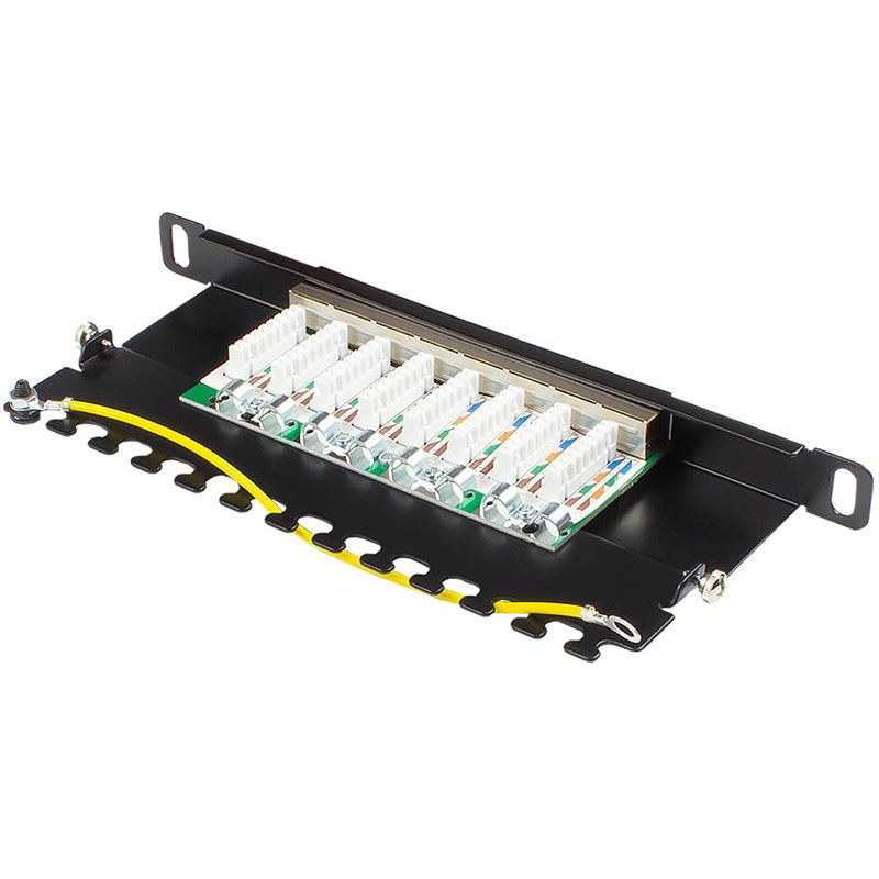Good Connections Patchpanel 10" Cat. 6, 8-Port, 0,5 HE, STP geschirmt ...