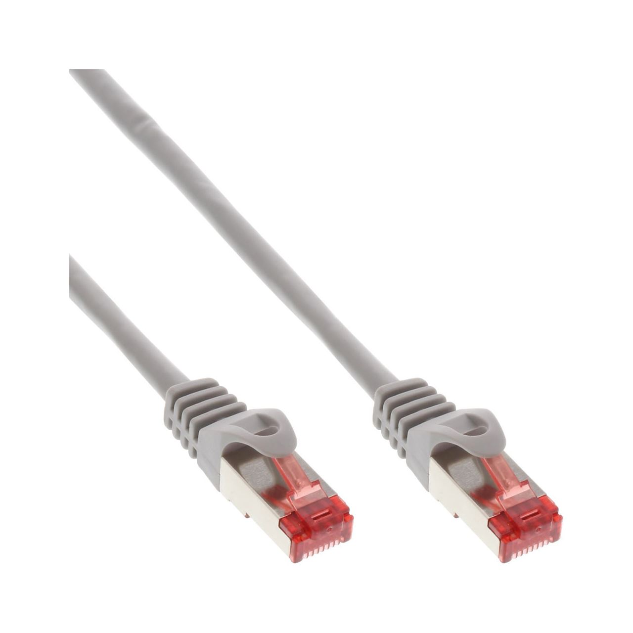 (€14,98*/1m) 5.00m InLine Cat. 6 Patchkabel S/FTP PiMF RJ45 Stecker auf RJ45 Stecker Grau