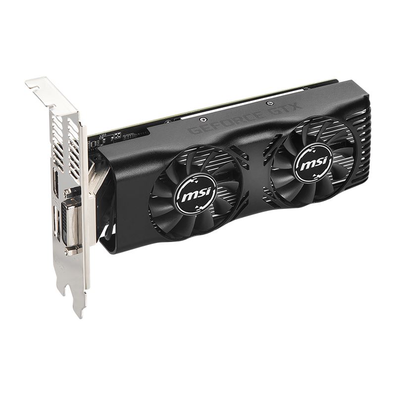 4GB MSI GeForce GTX 1650 LP OC PCI-E, DVI, HDMI, DP Bulk Artikel ...