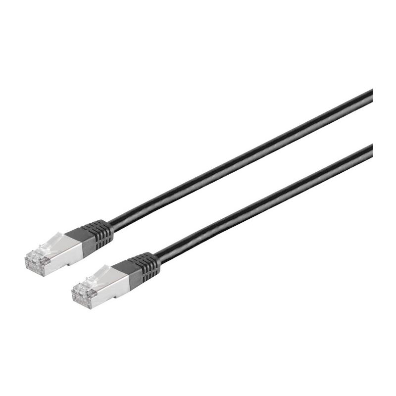 2.00m S-Impuls Cat. 6 Patchkabel S/FTP RJ45 Stecker auf RJ45 Stecker Schwarz halogenfrei - Cat.