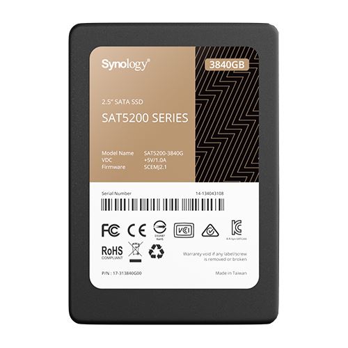 4TB Synology SATA SSD SAT5200-3840G 2.5" (6.4cm) SATA 6Gb/s - SATA 2.5 ...