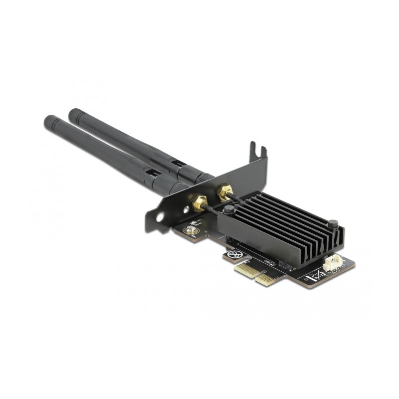 Delock PCI Express Karte Dualband Wi-Fi 6 2400 Mbps + Bluetooth 5.1 ...