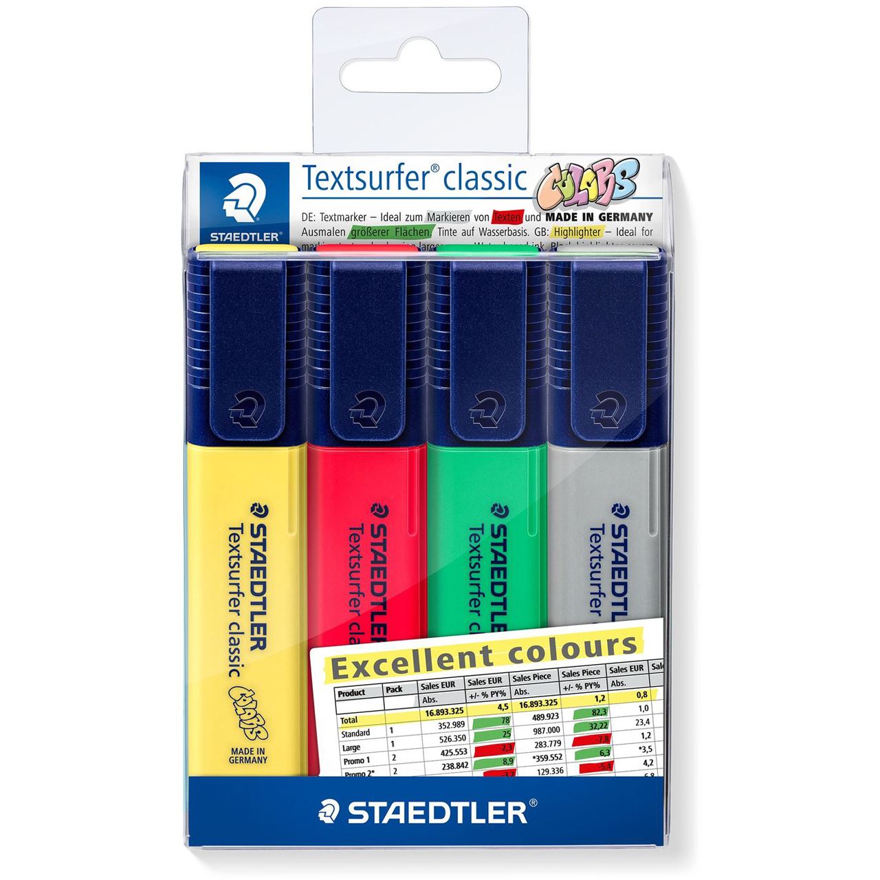 Staedtler Textmarker Textsurf. excel.4St Etui - Textmarker | Mindfactory.de