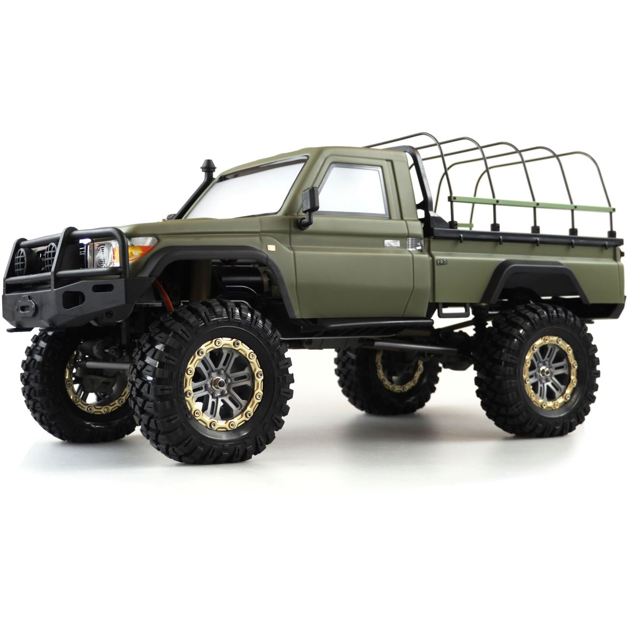 Amewi AMXRock RCX10BS Scale Craw.Pick-Up Milit.grün 1:10, RT ...