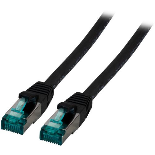 30.00m EFB Elektronik Cat. 6a Patchkabel S/FTP RJ45 Stecker auf RJ45 Stecker Schwarz LSZH