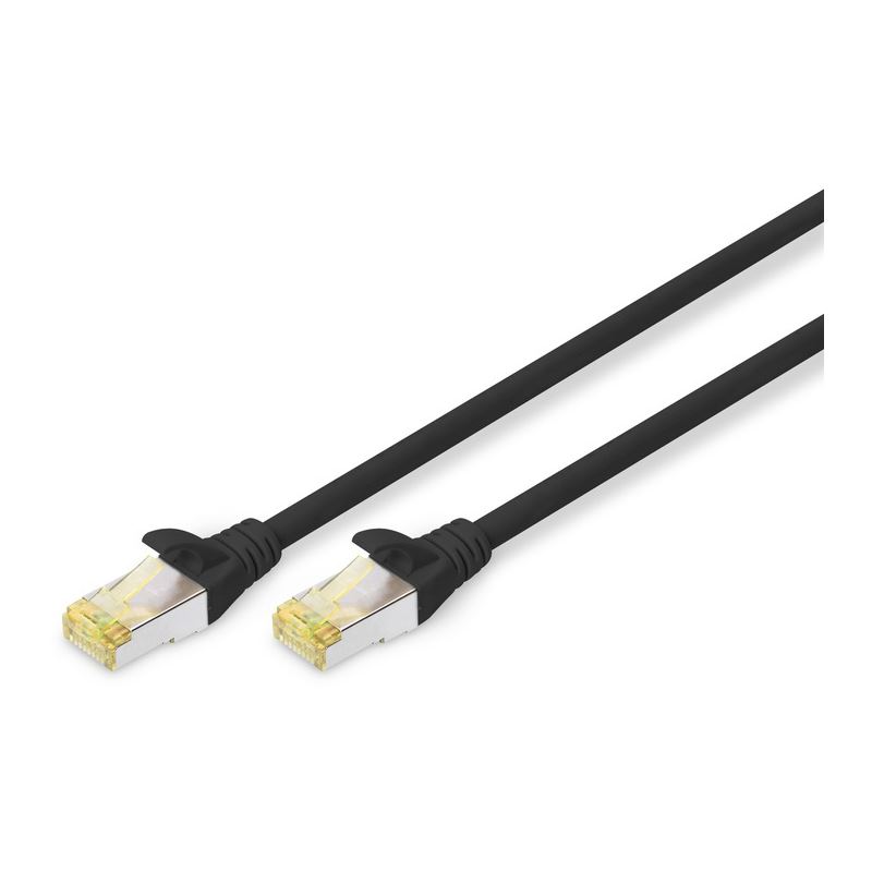 (€14,45*/1m) 2.00m Digitus Cat. 6a Patchkabel S/FTP RJ45 Stecker auf RJ45 Stecker Schwarz