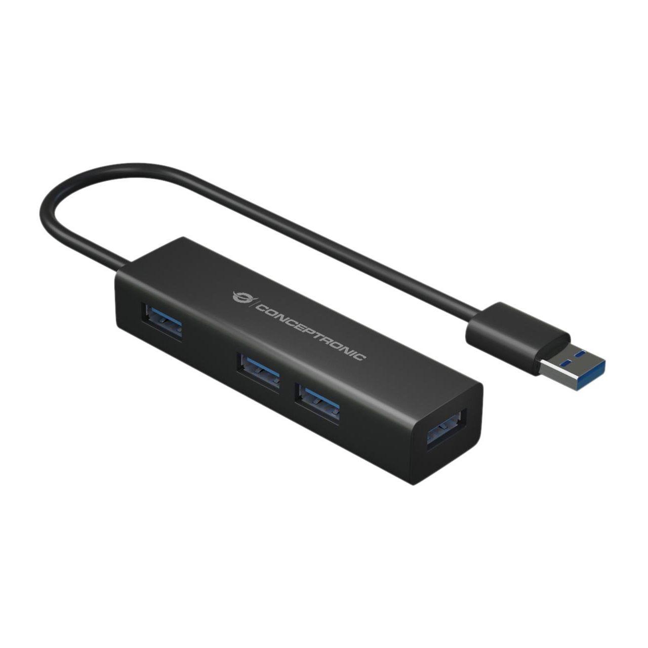Conceptronic USB-Hub 4Port USB3.0-> USB-C OTG Adapter - USB Hubs | Mindfactory.de