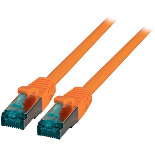 50.00m EFB Elektronik Cat. 6a Patchkabel S/FTP RJ45 Stecker auf RJ45 Stecker Orange 10GbE / Kupfer