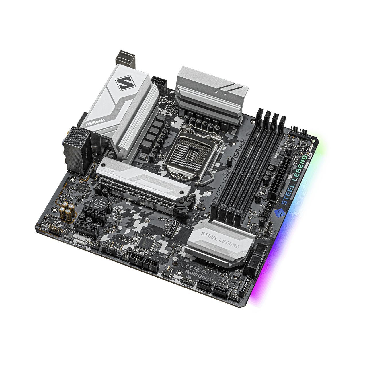 ASRock B560M STEEL LEGEND MATX Intel S1200 (90-MXBFA0-A0UAYZ) Bulk ...