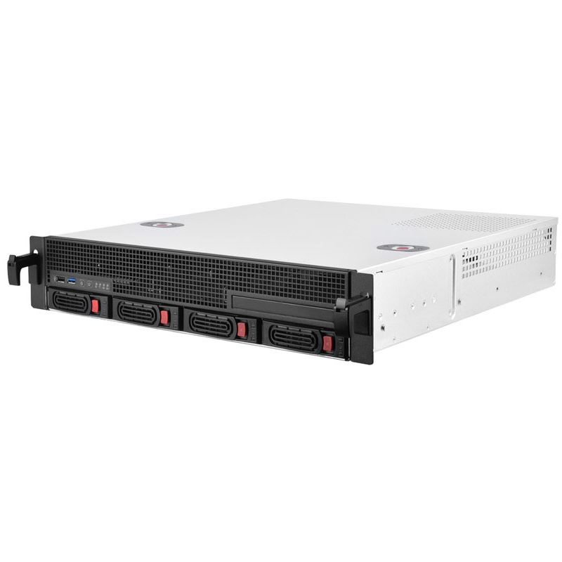 Silverstone RM21-304 Rackmount Server Gehäuse, 2U, Micro-ATX - schwarz ...