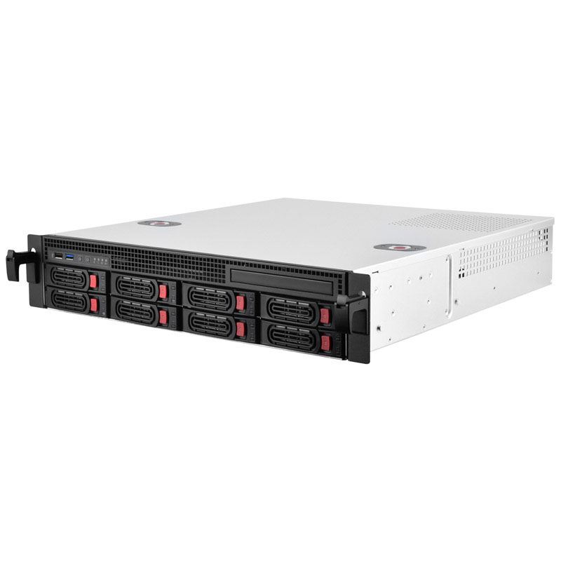 Silverstone RM21-308 Rackmount Server Gehäuse, 2U, Micro-ATX - schwarz ...