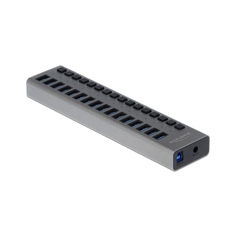 Delock Externer SuperSpeed USB Hub mit 16 Ports + Schalter - Zubehör ...