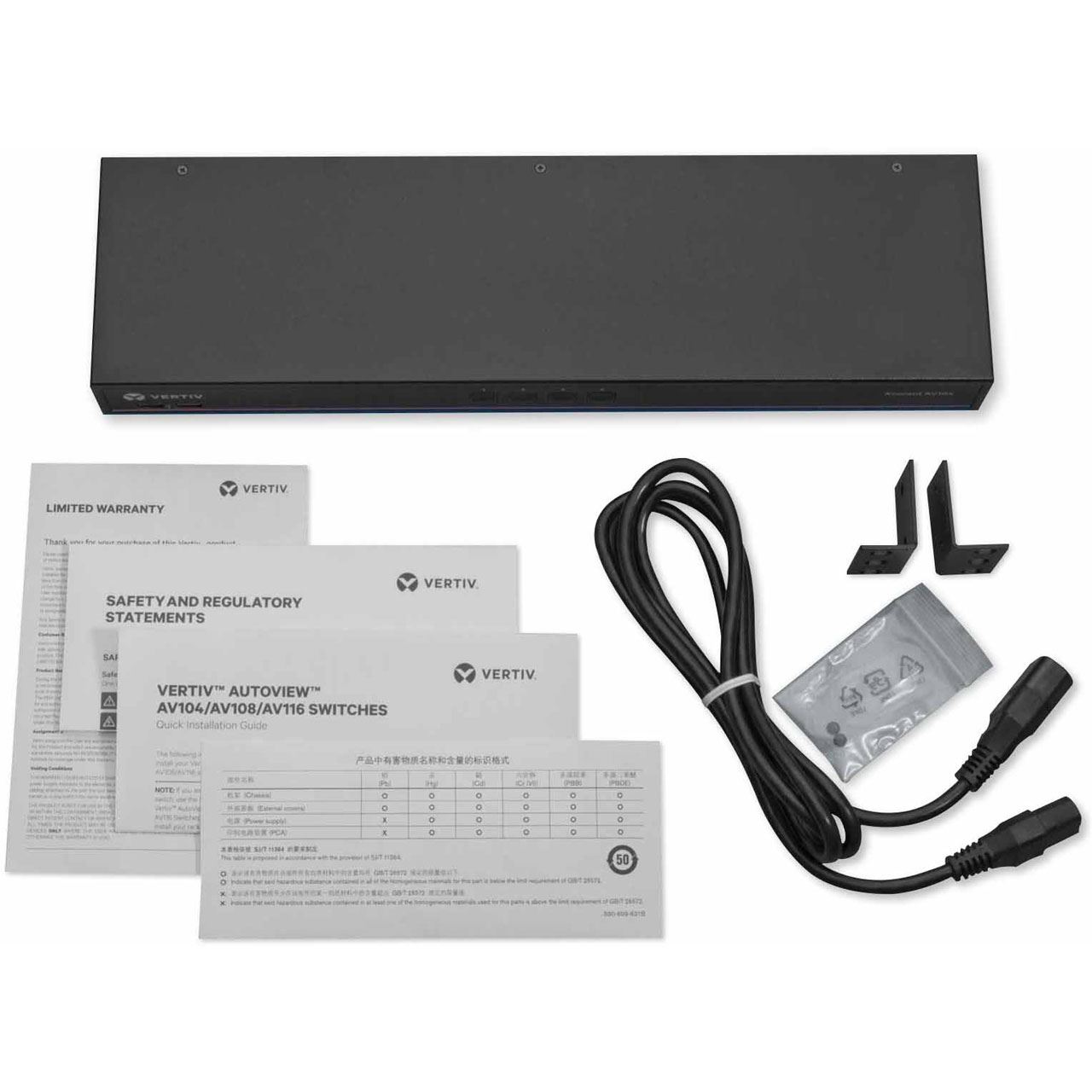 VERTIV 16-port rackmount or desktop single-user KVM switch with OSD ...