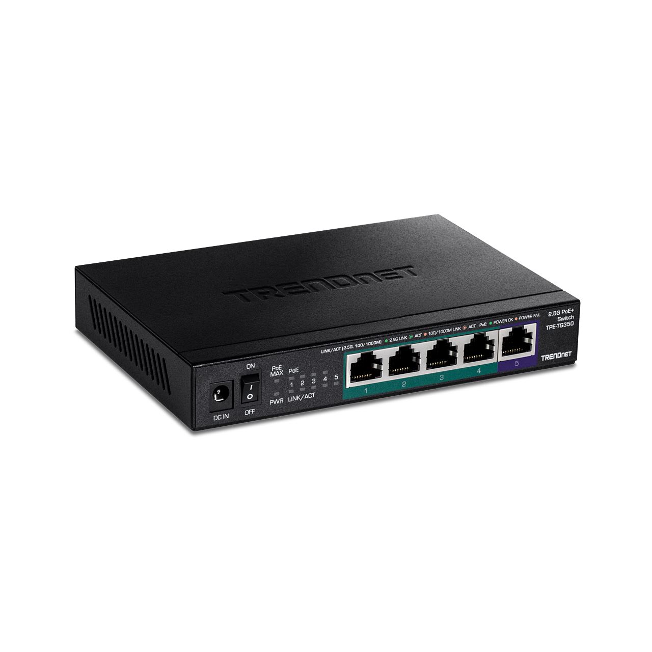 TrendNet 5-Port Gigabit 4PPoE Switch (TPE-TG350) - Switch 10 / 100 ...