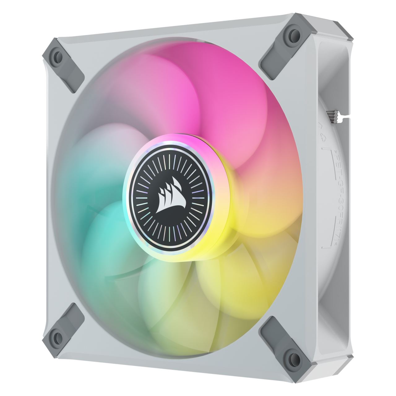 Corsair ML ELITE Series, ML120 RGB ELITE WHITE, 120mm Magnetic ...