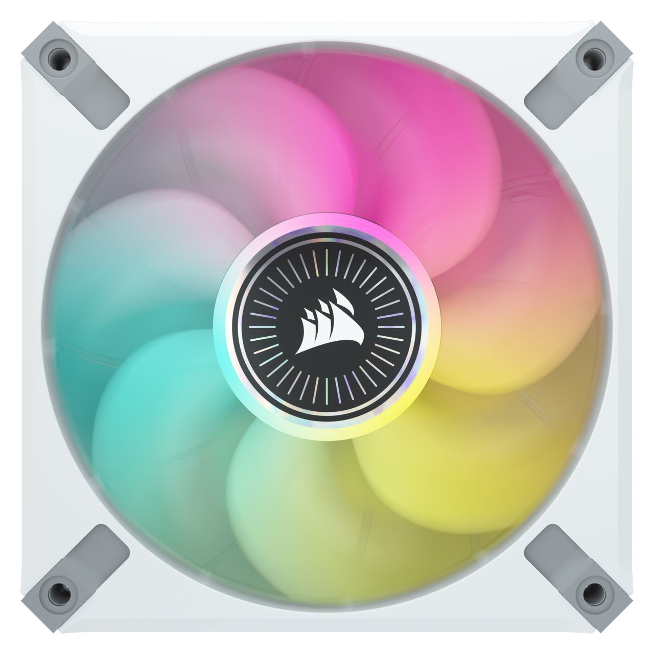 Corsair ML ELITE Series, ML120 RGB ELITE WHITE, 120mm Magnetic ...