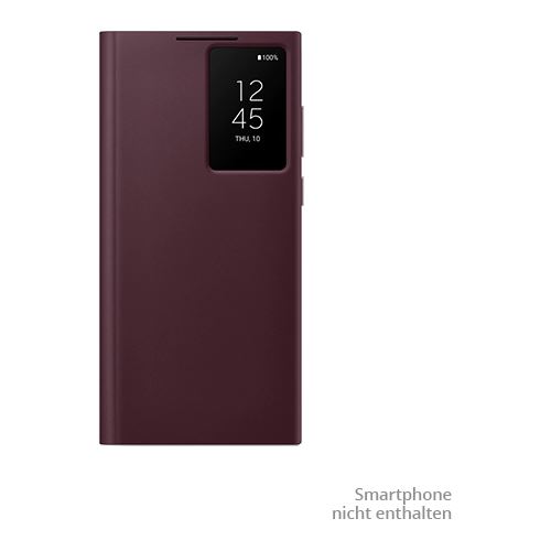 Samsung Clear View Cover für Galaxy S22 Ultra, Burgundy - Handytaschen ...