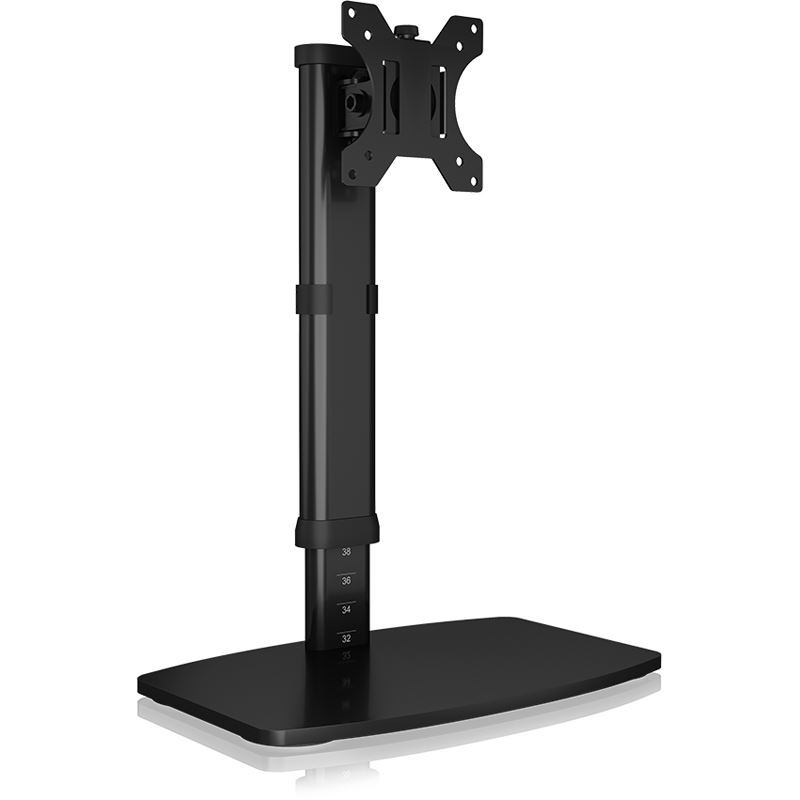 Icy Box Monitorständer freistehend 1 Monitor bis 27 schwarz - Monitor ...