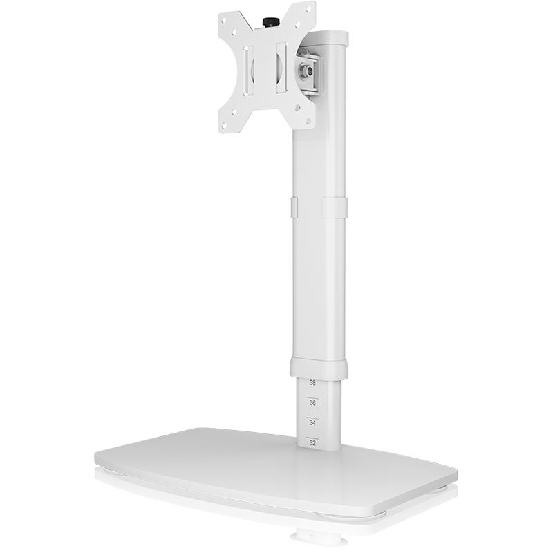 Icy Box Monitorständer freistehend 1 Monitor bis 27" weiss - Monitor ...