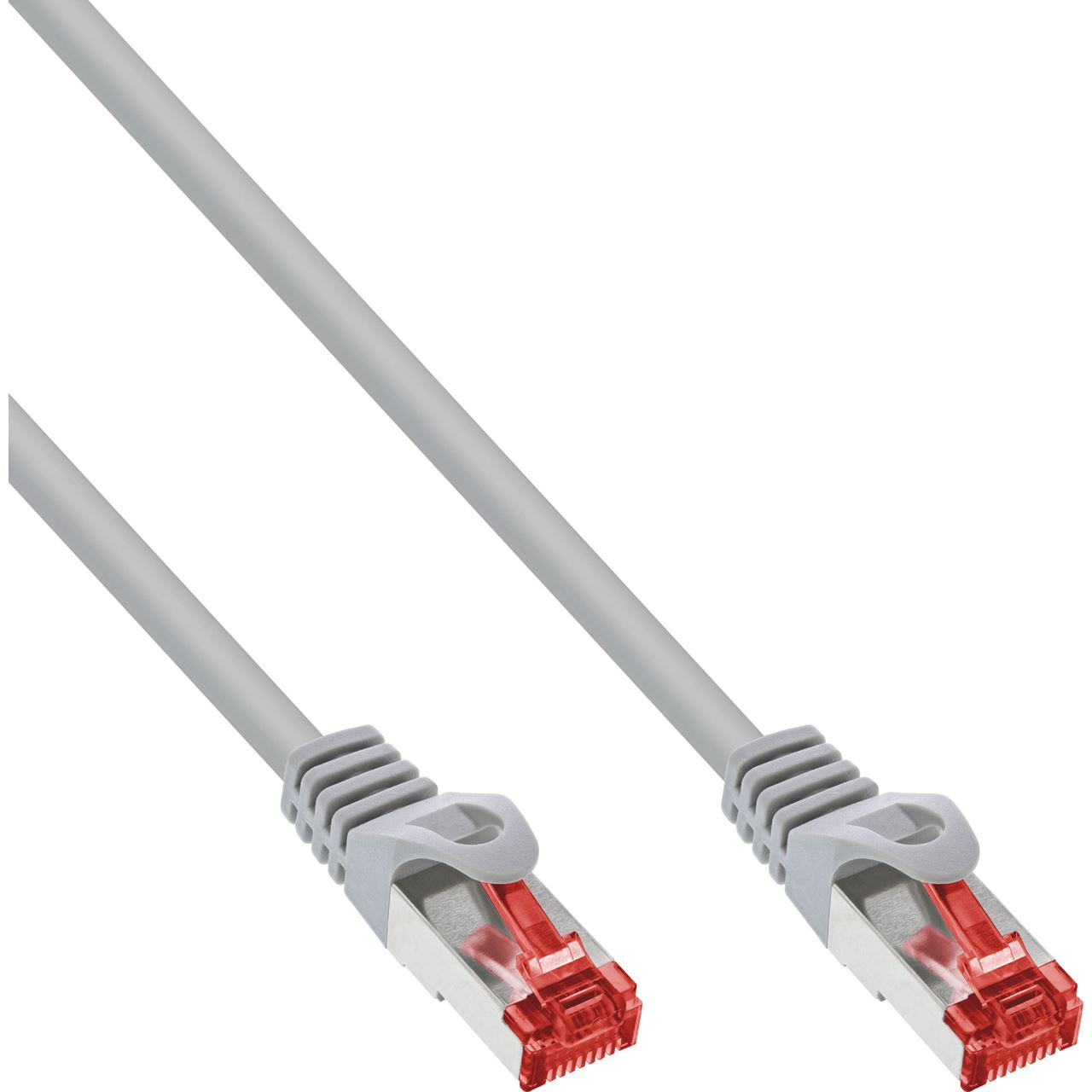 0.15m InLine Cat. 6 Patchkabel S/FTP RJ45 Stecker auf RJ45 Stecker Grau Kupfer / PVC - Cat. 6 S-FTP