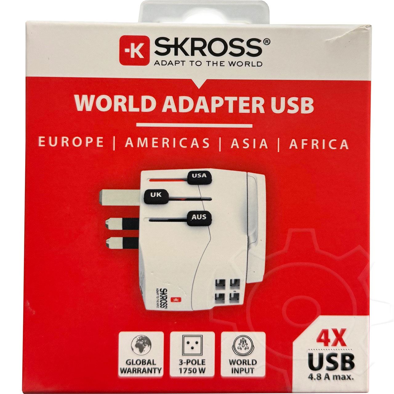 SKROSS Länderstecker Pro Light USB World (4xA) white - Zubehör für ...