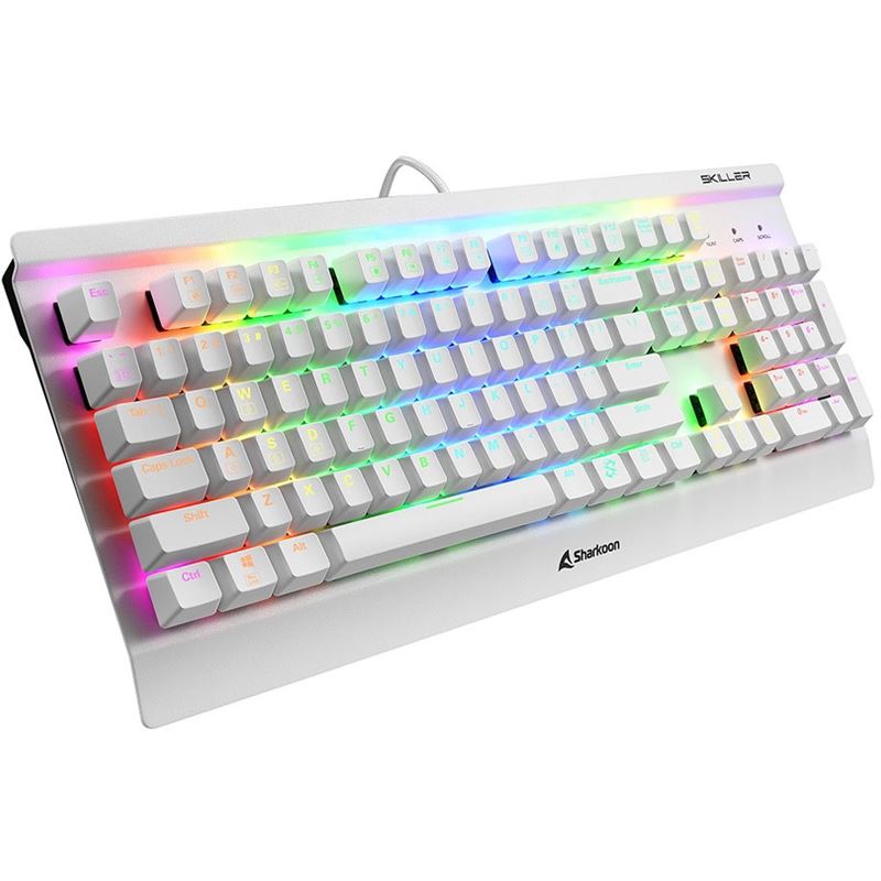 Sharkoon Tastatur Skiller SGK3 weiß-braun (US Layout) - Tastaturen ...