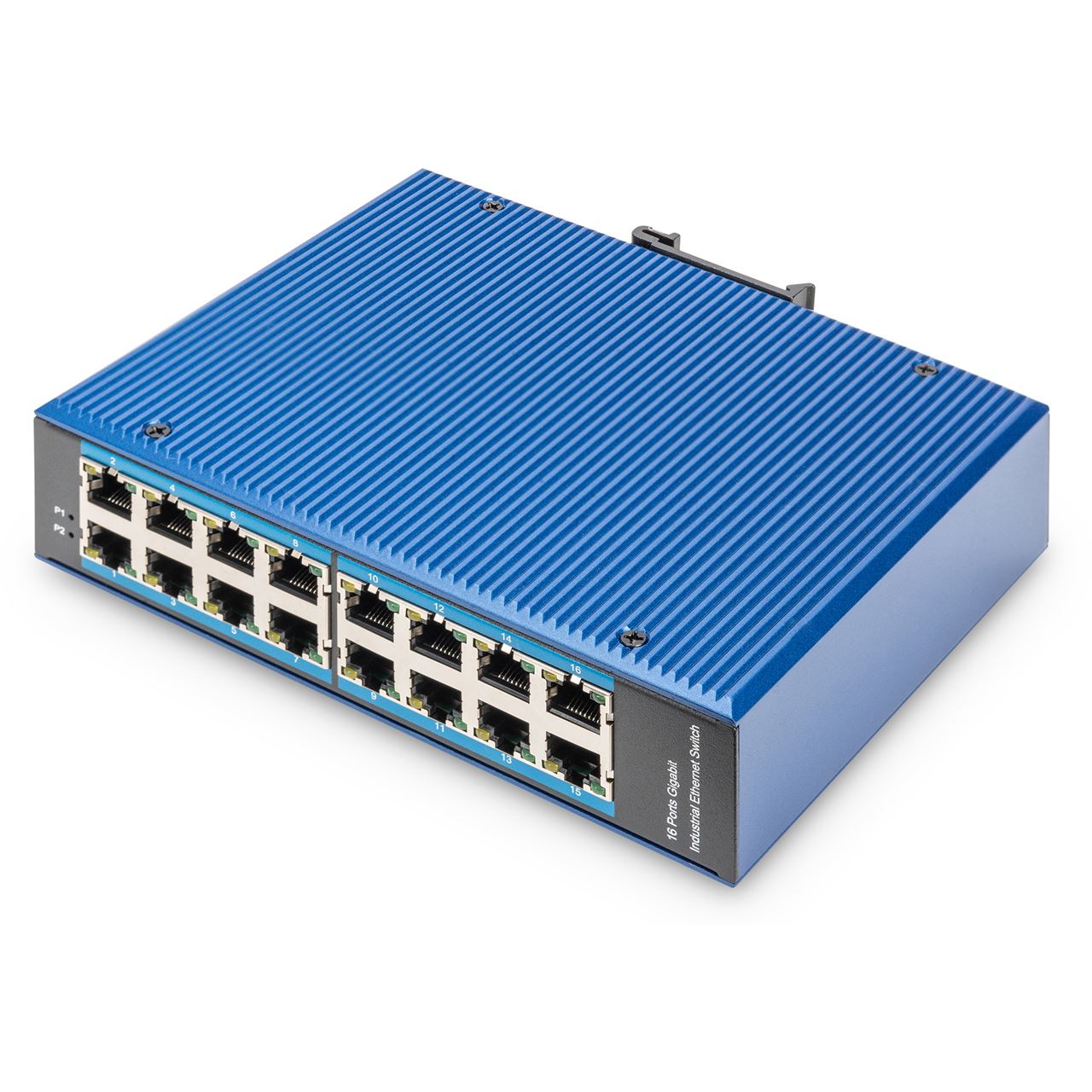 Digitus 16 Port GBIT Industrial Switch - Switch 10 / 100 / 1000 ...