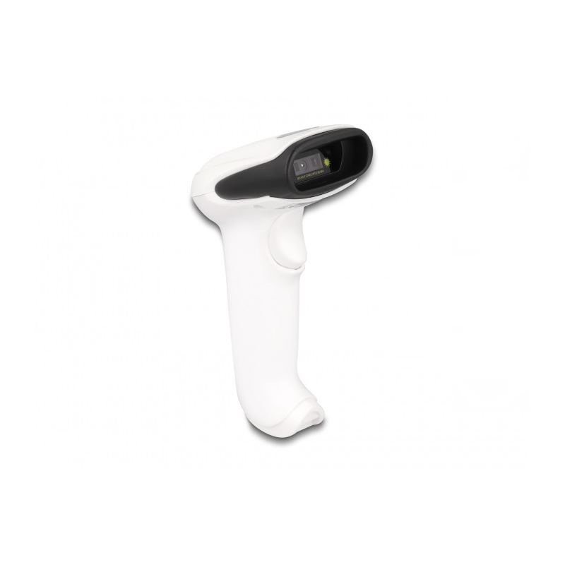 Delock Barcode Scanner 1D und 2D für 2,4 GHz, Bluetooth oder USB - weiß - Barcodescanner