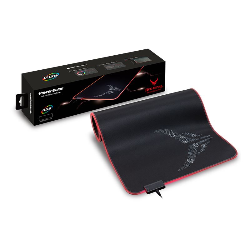 Powercolor Red Devil RGB Gaming MausPad 900x400x4mm retail - Mauspads ...