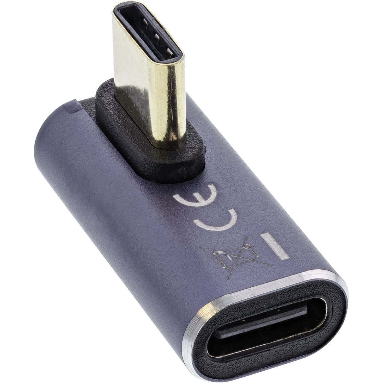 InLine USB4 Adapter, USB Typ-C Stecker/Buchse vertikal rechts/links ...