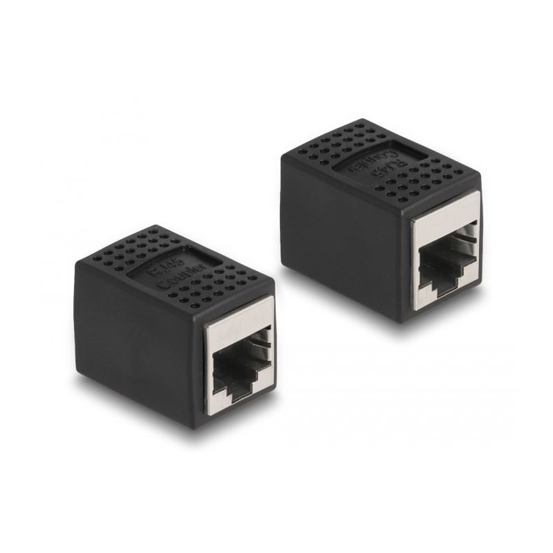 Delock Adapter RJ45 Buchse zu RJ45 Buchse Cat.6A schwarz - Gender ...