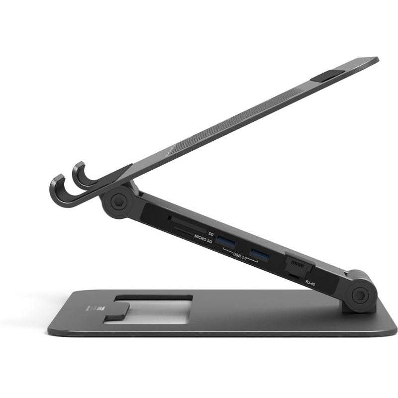 Port ADJUSTABLE STAND - DOCKING TYPE C - 2 x 4K - EU - Docking Stations ...